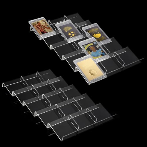 2 Pack Acrylic Card Sorting Tray 15 Slot Trading Card Organizer Tray ...