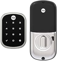 Yale Security Deadbolt Lock, Satin Nickel Keyless Non-Connected Entry ...
