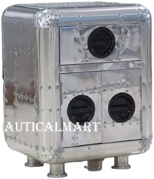 Amazon.com: NauticalMart Aviator Table Aero Aluminum Side End Table,Bed ...