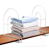 Amazon.com: ziroland 10-Pack White Wire Shelf Dividers - Closet Shelf ...