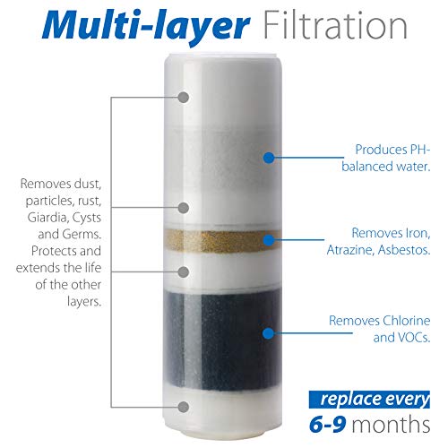 iSpring FCT10 Replacement Filter Cartridge for Countertop Water ...