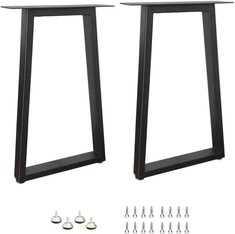 Hartleys Industrial Cross Table Legs - Black Colour - 350 x 400mm ...