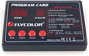 Amazon.co.jp: FLYCOLOR Marine ESC Programming Card for Brushless ...