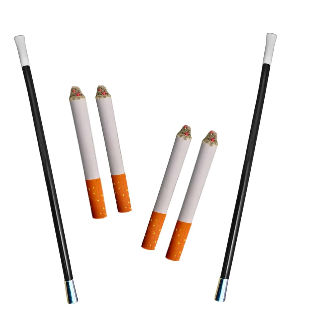 Amazon.com: CLESEN 2 Long Cigarette Holders & 4 Fake Puff Cigarettes ...