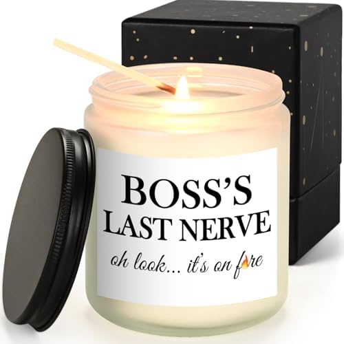 Amazon.com: QGFM Boss Gifts: Scented Candle Gifts for Boss - Funny ...