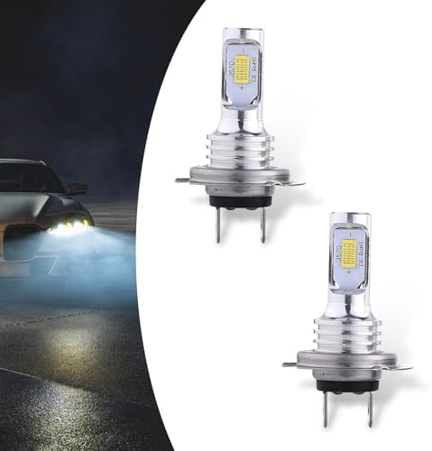 Amazon.com: Irinidig 2 PCS H7 Car LED Fog Light, 3570 2SMD 4000LM Super ...