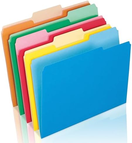 Amazon.com : File Folders, 15 Pack Manilla File Folders - 8.5'' x 11 ...