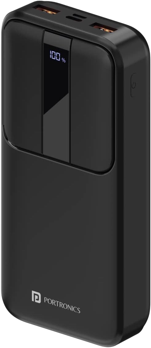 Portronics Power D 20k 20000 mAh Power Bank with 22.5W Max Output, Dual ...