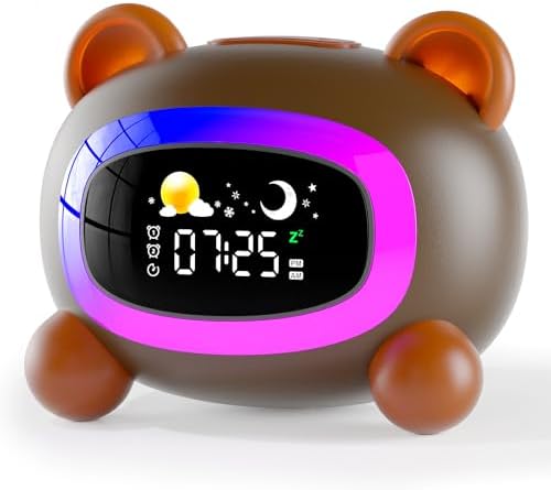 Amazon.com: ANNNGUL Kids Alarm Clock, Ok to Wake Clock with Green Light ...