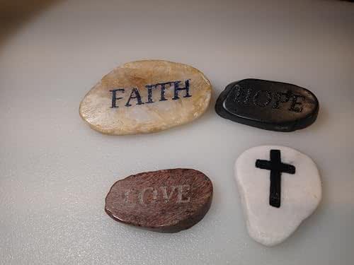 Amazon.com: Hand-Painted Engraved River Stones : Home & Kitchen