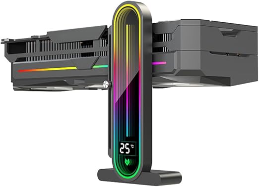 Amazon.com: Temperature Displaying GPU Stand ARGB Infinity Graphics ...
