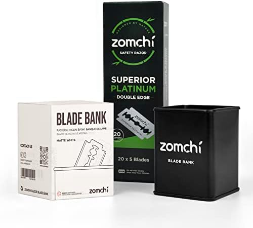 Amazon.com: Zomchi Black Razor Blade Bank for Safety Razor Blade ...