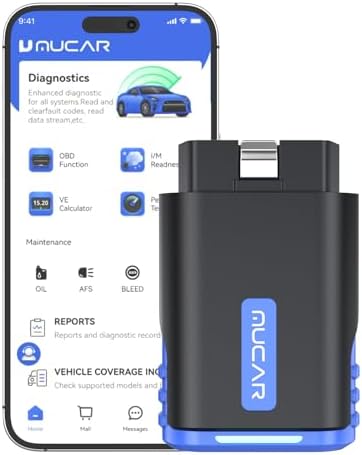 MUCAR DiverScan Bluetooth OBD2 Scanner, Bi-Directional Scanner OBDII ...