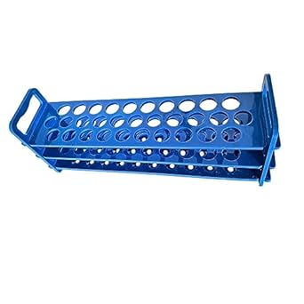 Polypropylene plastic Test tube stand 3 TIER: 16mm × 31 Holes (BLUE ...