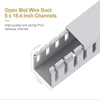 Cable Raceway Kit, UMTELE Open Slot Wiring Raceway Duct, Cable ...