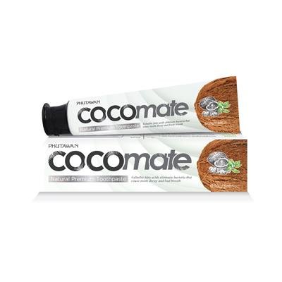 Phutawan Cocomate Toothpast with activated charcoal and organic coconut ...
