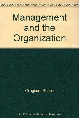 Buy Management and the Organization Book Online at Low Prices in India ...
