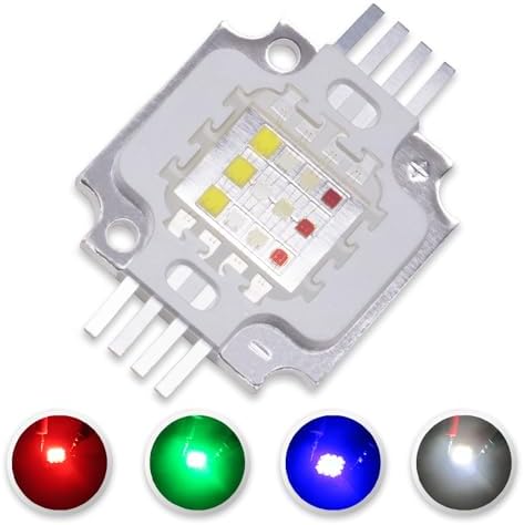 CHANZON High Power Led Chip 10W RGB Common Anode (300mA - 350mA for ...