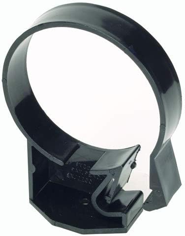 Pack of 2 x R019:W White Hunter 68MM Circular DOWNPIPE Clip Half Round ...