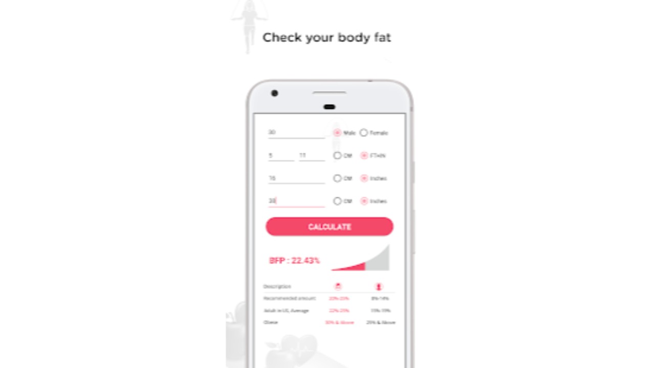 Body Fat Percentage Calculator - App on Amazon Appstore