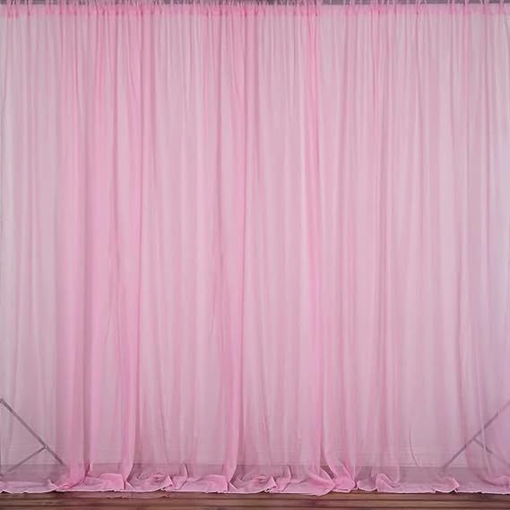 ROLDANBAZAAR Backdrop Cloth for Decoration Tulle Pink Net Fabric ...