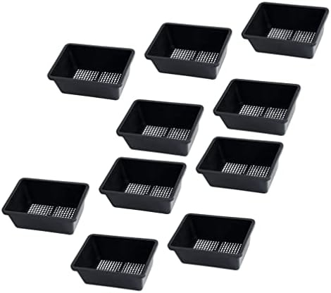 Amazon.com : 10 Pcs Mesh Bottom Trays Starter Trays Plastic Plant Trays ...