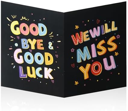Large Greeting Card Farewell, 11x17.3 Inch Jumbo Good Luck Card Big ...