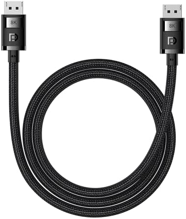 Baseus High Definition Serisi DP 8K to DP 8K Adaptör Kablo, 1.5m, Siyah ...
