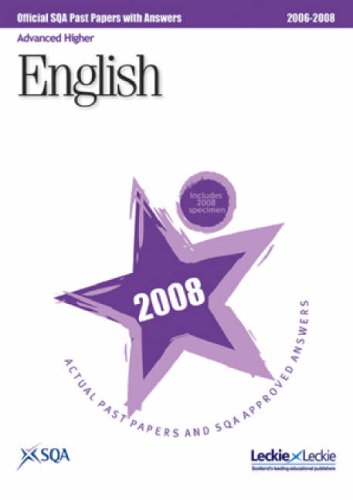 English Advanced Higher SQA Past Papers 2008 : SQA: Amazon.in: Books