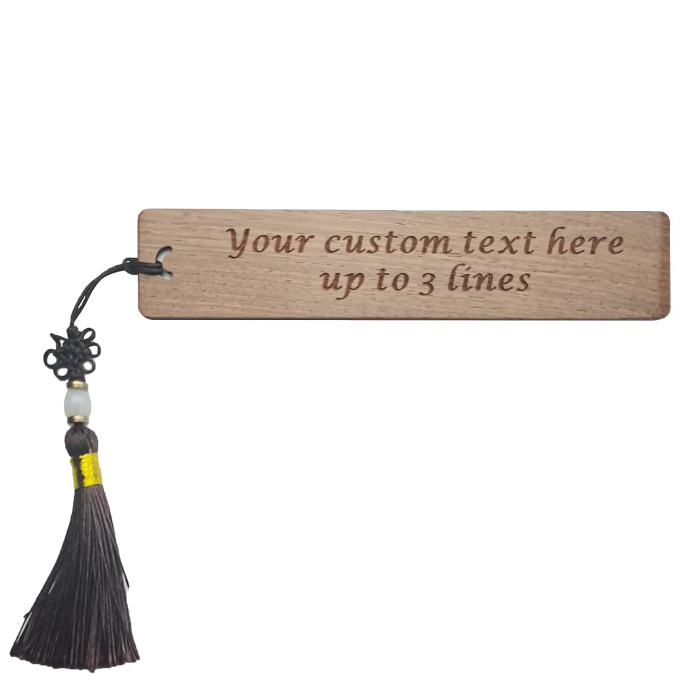 Amazon.com: Personalized Wooden Bookmark, Double Sided Engraved，Antique ...