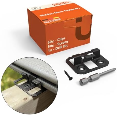 Hidden Deck Fasteners for Composite Deck Boards - 8.5mm / 0.334" Groove ...