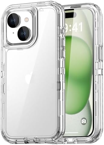 Amazon.com: Annymall for iPhone 14 Plus Clear Case with 2 Screen ...