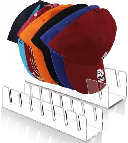 Amazon.com: OnDisplay Luxe Acrylic Hat Rack Display - Wall Mounted ...