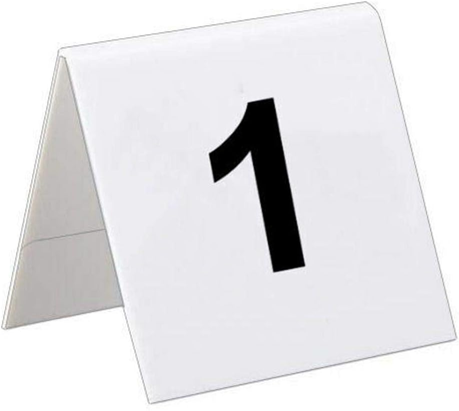 BarBits 1 to 25 Plastic Table Numbers Set – Flexible Wedding Restaurant ...