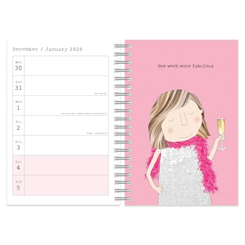 Portico Designs Ltd 2025 Rosie Made a Thing A5 Wiro Diary – BigaMart