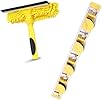 Amazon.com: Window Squeegee and Chenille Scrubber, 2-in-1 Combo ...