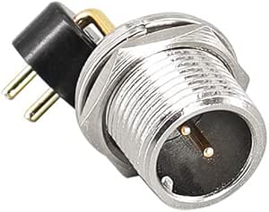 Amazon.com: GX12 Aviation Connector 2Pin Standard Type Right Angled ...