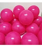 Amazon.com: Pink Balloons w/Ribbon 100 Pack 12 Inch Hot Pink and Light ...
