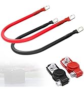 Amazon.com: 2 AWG Battery Cable 1Ft Solar Battery Connectors with 3/8 ...