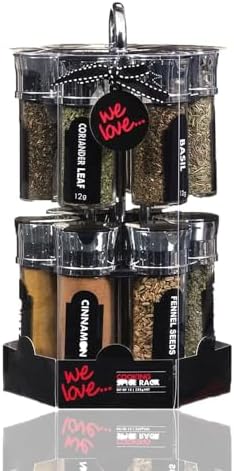 BONAFIDE 12 Set Spice Jar Standing Rack Storage, Counter Spice ...