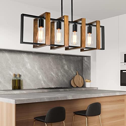 5-Light Kitchen Island Lighting,Modern Chandelier Over Table, Dining ...