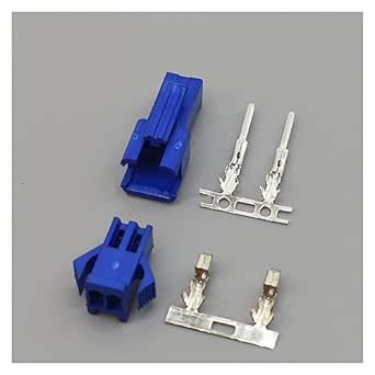 Amazon.com: 10-100Set Black White Blue Green Red SM Connector Plug Pitch 2.54MM Female Male ...