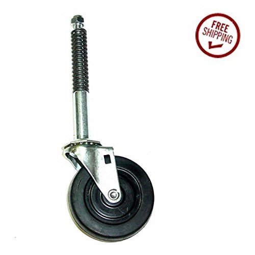 Amazon.co.jp: Spring Loaded Ladder Caster with 3" Hard Rubber Wheel 100 ...