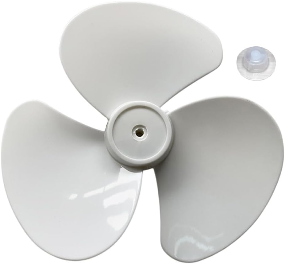 Eawfgtuw 12 Inch Fan Blade Assembly Three Wing Design White Plastic Fan ...