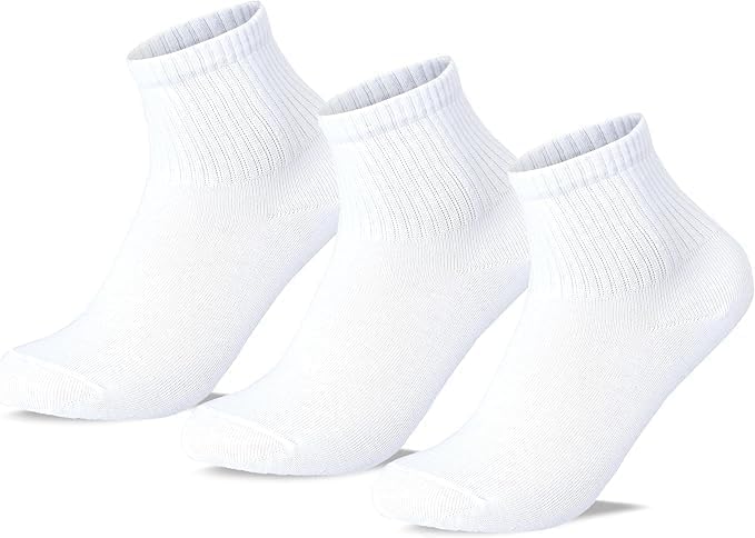 GOGO Premium white athletic socks, school uniform socks made from a ...