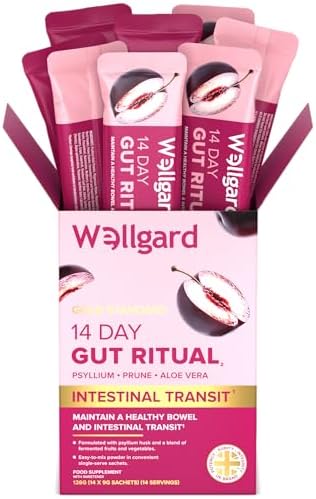 Wellgard 14 Day Gut Ritual - Psyllium Husk Fibre Supplement with ...