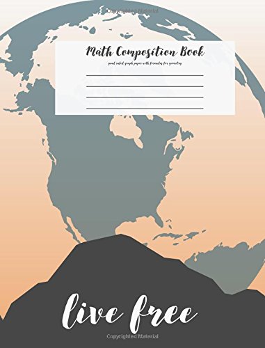 Math Composition Book - quad ruled graph paper - WITH FORMULAS for ...