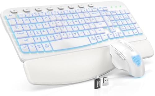 Amazon.com: Wireless Gaming Keyboard and Mouse Combo - RGB Backlit ...
