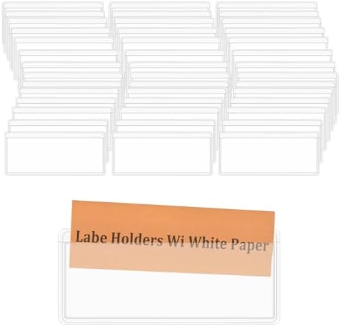 Amazon.com : 42 PCS Self Adhesive Index Card Holder Clear Adhesive ...