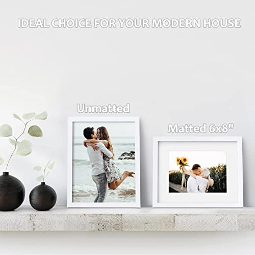 EGOFINE 12×10 Photo Frames White Set of 3, Wood Picture Frames with ...